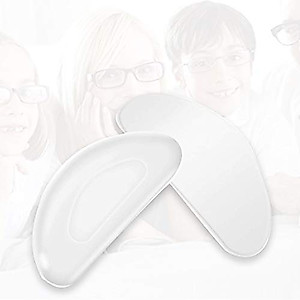 Glasses Replacement Nose Pads D Shape Soft Silicone Adhesive Non-Slip Eyeglass Nose Pads Eyeglass Repair Kits(Black 10 Pairs)