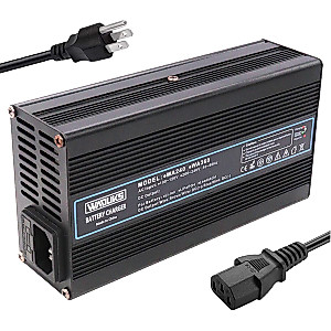 WAOUKS 72V 3A Lead Acid Charger 72Volt 3Amp 15Ah 20Ah 25AH 30AH Battery Charger Used for 72V Lead Acid AGM Gel VRLA OPZV Battery Output C13 PING Connector