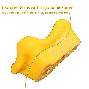 HAPPY MOTTE 25 Rock Climbing Holds for Kids Climber with Hardware, Rock Wall Holds Climbing Rock Wall Grips for Indoor and Outdoor Playground Play Set