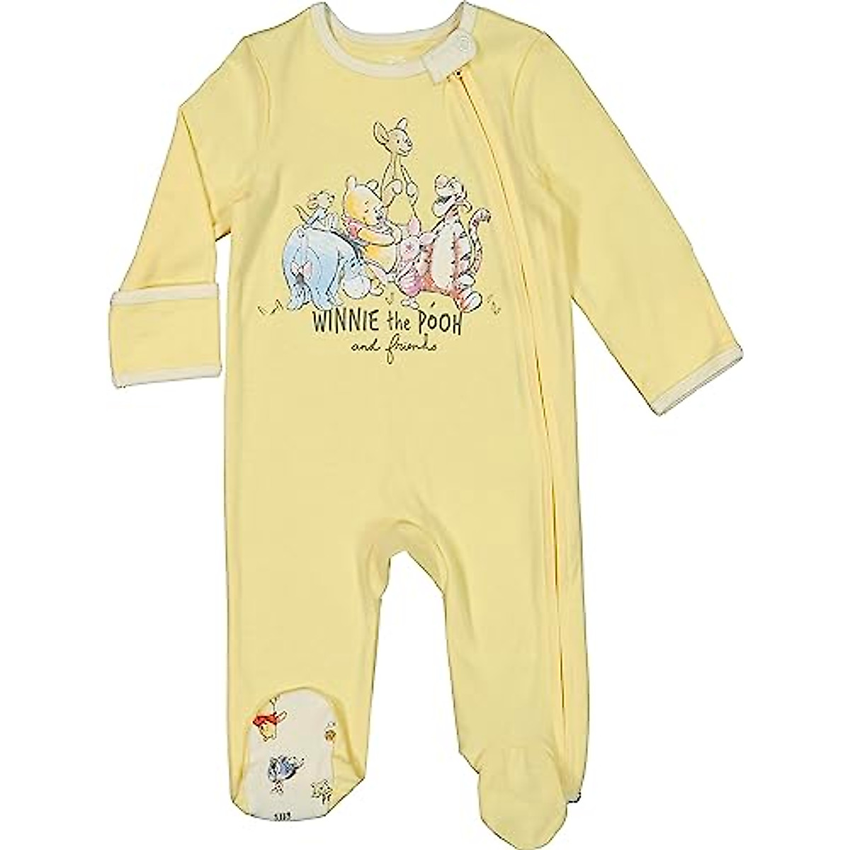 Disney Winnie the Pooh Sleep N' Play Bib Blanket and Burp Cloth 4 Piece Set 0-6 Months
