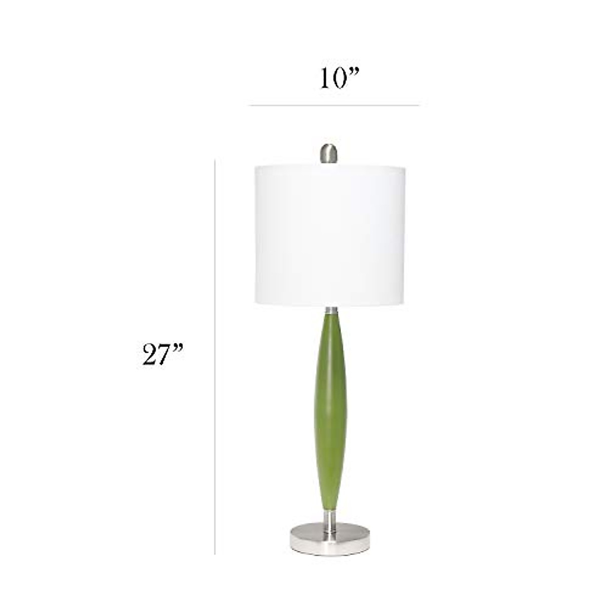 Elegant Designs LT3308-GRN Needle Stick Table Lamp, Green