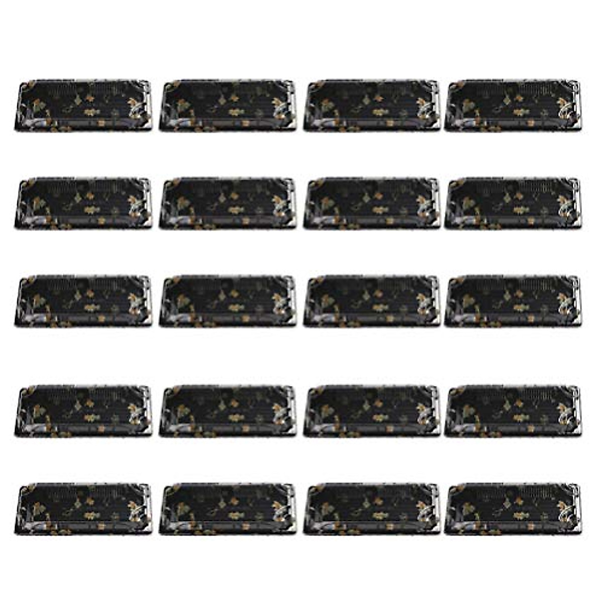 DOITOOL 50PCS Disposable Sushi Box Sushi Tray Meal Prep Containers Disposable Lunchbox with Lid Food Storage Containers for Kitchen Restaurant