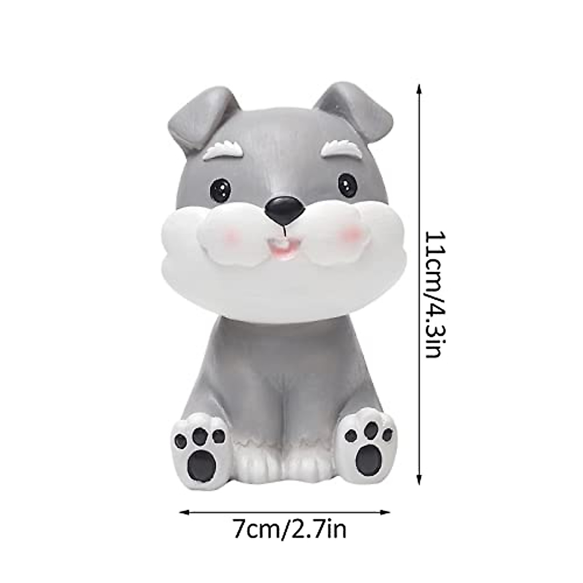 Sempoda Cute Animal Glasses Holder, Resin Funny Decorative Eyeglass Holder, Creative Dog Corgi Bulldog Pug Schnauzer Glasses Holder Stand for Home Office Desktop Decoration