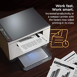 HP Laserjet MFP M234dw Wireless Monochrome All-in-One Laser Printer, Print Scan Copy,600x600 dpi, 30ppm, Auto Duplex Printing, 1.27" LCD Display, Wi-Fi, Ethernet - WULIC Printer Cable