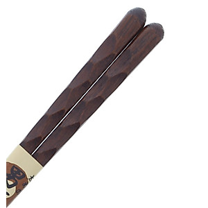 Ishida Chopsticks, Made in Japan, For Men, Thick, Random Carved, 1.5 inches (23.5 cm), Wooden (Natural Wood), Lacquer, Corner Point, 9.3 inches (23.5 cm)