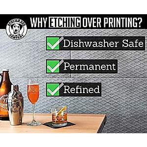 Personalized Etched 11oz Whiskey Glass – Customized Gifts for Men Him, Custom Age Name Cocktail Cup, Happy 40th Birthday Gift Idea for Dad Father Brother Adult Son, Turning Years Old Bday Party, Chloe