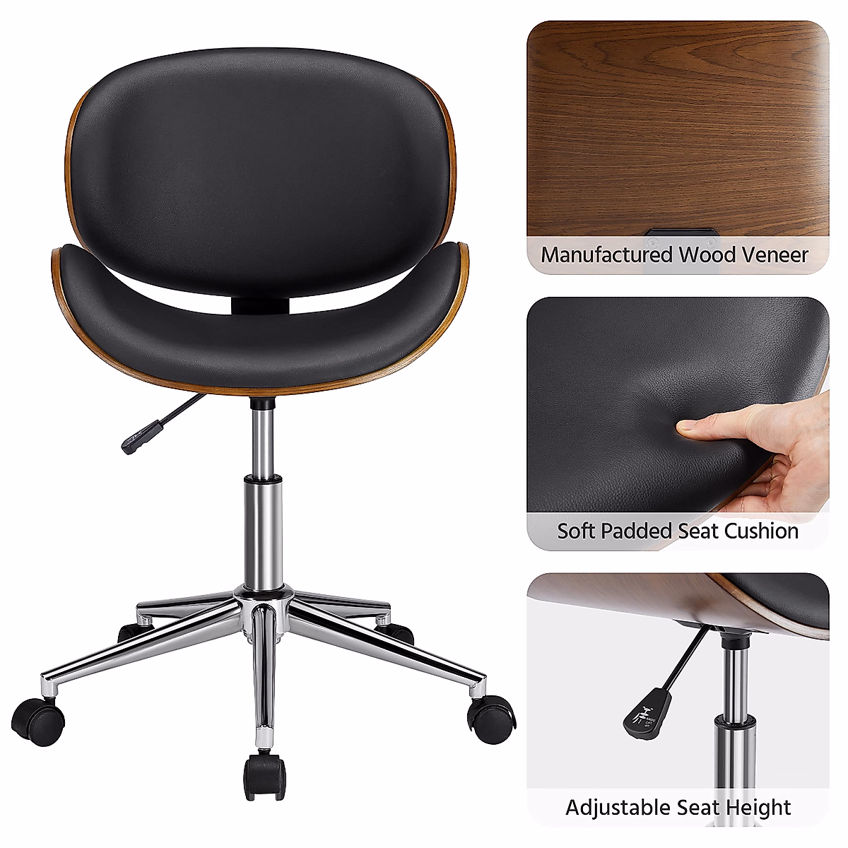 Yaheetech Drafting Table Drawing Table Artist Desk Tilted Tabletop Art Craft Desk with Height Adjustable Rolling Stool for Home Office