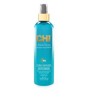 CHI Aloe Vera Humidity Resistant Leave-In Conditioner, For Defined, Smooth & Frizz-Free Curls, Sulfate, Paraben, & Cruelty-Free, 6 Oz