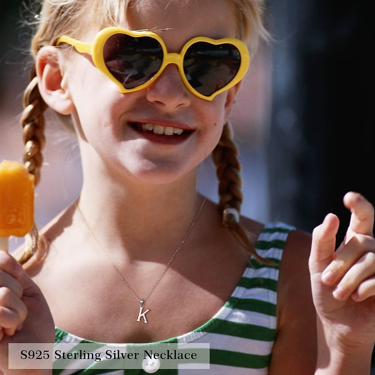 Hidepoo Tiny Silver Initial Necklaces Gifts - S925 Sterling Silver Letter R Initial Necklace Gifts Personalized Alphabet Letter Pendant Initial Necklace Jewelry Birthday Gifts Jewelry for Women