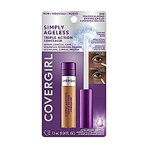 COVERGIRL Simply Ageless Triple Action Concealer, Toasted Almond, Pack of 1
