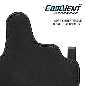 Alien Gear ShapeShift 4.0 IWB Gun Holster for Concealed Carry - Cant & Ride Height Adjustments for Optimal Comfort & Versatility - Right-Hand - Custom Fit for Glock 23