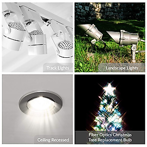 Simba Lighting LED MR11 Flood Light Bulbs (4 Pack) 12V 3W 20W Halogen Replacement 2-Pin 240lm for Landscape, Accent, Track Lights, and Christmas Tree Fiber Optics, GU4 Bi-Pin Base, 4000K Natural White