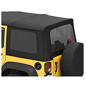 Bestop 5813535 Black Diamond Tinted Window Kits Replace-A-Top Soft Tops for 2011-2018 Wrangler JK Unlimited