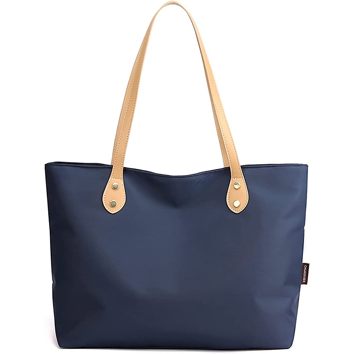 Large Tote Bag for Women, Waterproof Nylon Tote Bag, Lightweight Handbags Shoulder Bags,Work,Shopping Daily Use (Navy)
