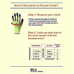 Work Gloves for Men and Women, Coated Safety Gloves for Work, 10-Pair Pack, Water-Based Latex Rubber Firm Grip Coating (Size Large Fits Most, Green)