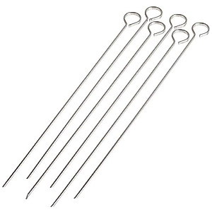 Norpro Stainless Steel 12-Inch Skewers, Set of 6