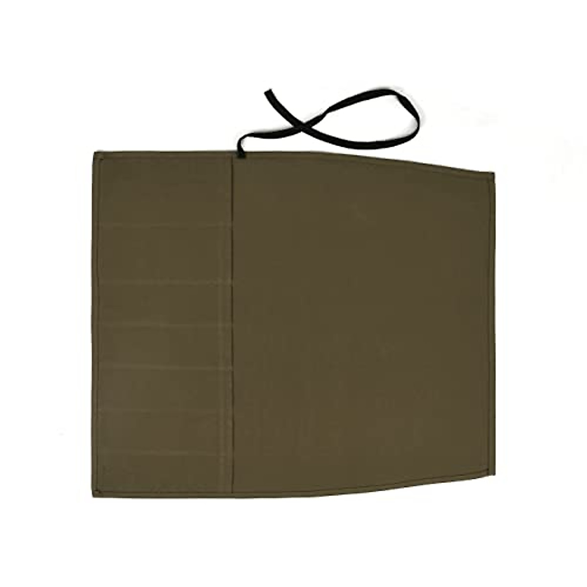 Knife Roll Portable Bag Travel Carrier Bag with 7 Slots Kitchen Cooking Tools And Utensils Wrap Bag Wallet Multi-Purpose Brush Roll Bag (Olive, Canvas)