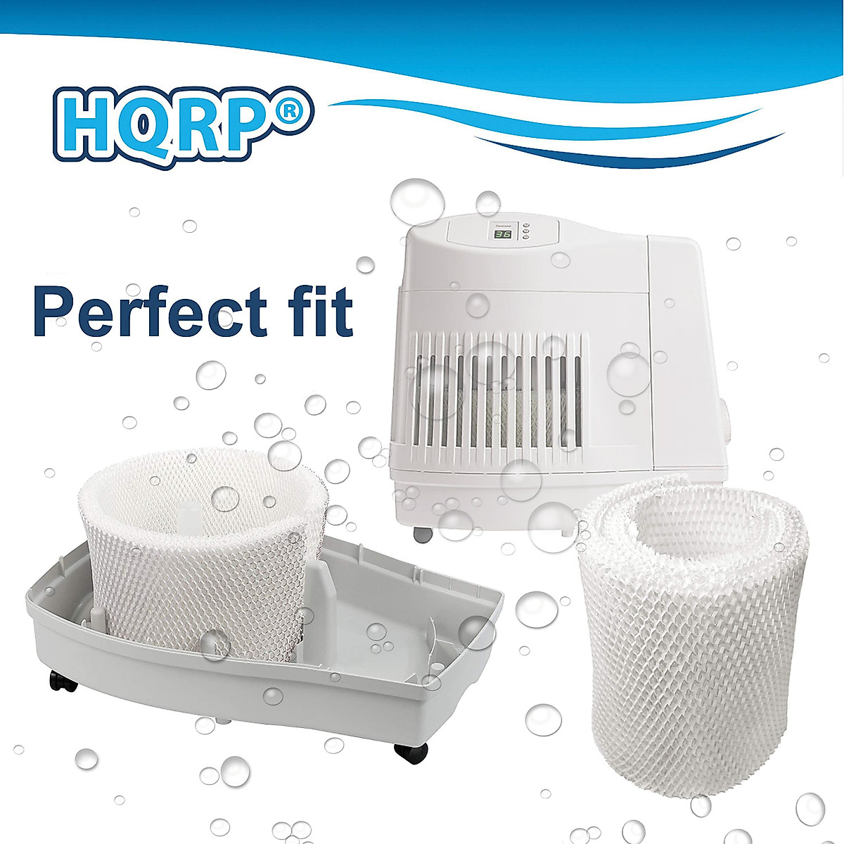HQRP Humidifier Wick Filter Compatible with Kenmore 14906 EF1 EF-1, Emerson MoistAir MAF1 MAF-1 Console Style Evaporative Air Humidifiers, Replacement 42-14906 32-14906