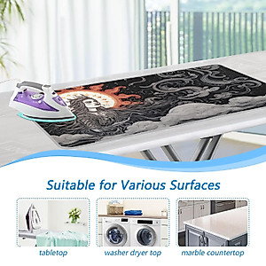 GOODOLD Sun Goddess Ironing Mat Portable Travel Ironing Pad for Washer,Dryer,Table Top, Iron Board Alternative Cover, Large Heat Resistant Ironing Blanket