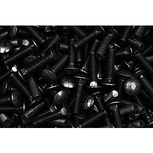 (40) Grade 8 Carriage Head Bolts 1/2-13 x 2 Plain Finish Unplated