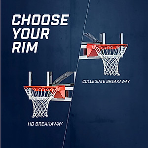 Goalsetter X448 In Ground Adjustable Basketball System with 48-Inch Glass Backboard and Flex Rim