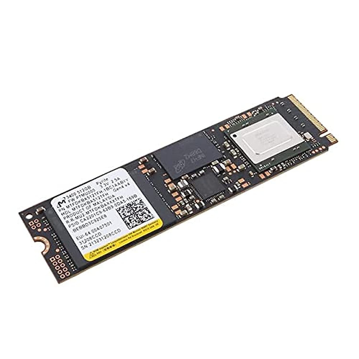 Micron 3400 512 GB Solid State Drive - M.2 2280 Internal - PCI Express NVMe (PCI Express NVMe 4.0), 0.9"x3.1"