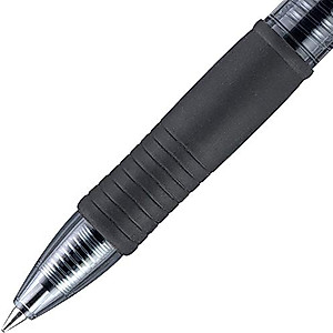 PILOT G2 Premium Refillable & Retractable Rolling Ball Gel Pens, Fine Point, Black Ink, 6 Pack