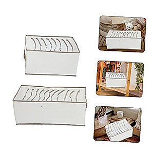 Holibanna 2pcs Folding Storage Box Clothing Drawer Dividers Drawers for Clothes Storage Boxes for Clothes 12 Grids Closet Organizer Clothes Drawer Organizer Cabinet Clothes Box Wardrobe Box