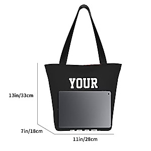 Custom Tote Bag Personalized Shoulder Bags Custom Handbag For Women Design Photo Text Teacher For Travel Shopping Personalized Gifts