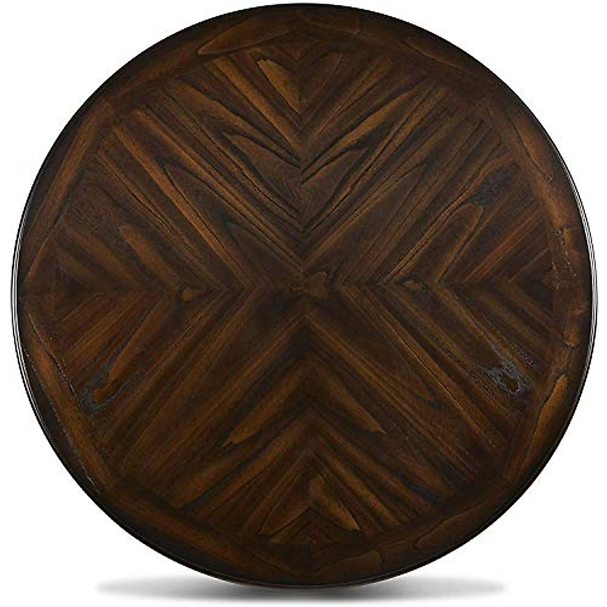 New Classic Furniture Gia 5-Piece Round Counter Height Dining Set with 1 Dining Table and 4 Chairs, 42-Inch, Cherry