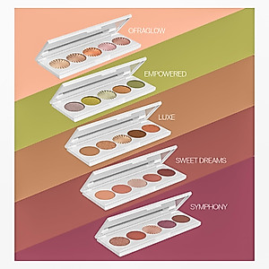 OFRA Signature Palette - #OFRAglow | Highlighter Palette with 5 Shades for a Radiant Look | Travel-Friendly Makeup Palette with an Integrated Mirror for On-the-Go Glow