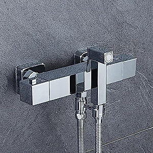 MINJING Thermostatic Mixer Bidet Shower Bathroom Shower Bidet Taps Spray Toilet Cleaning Faucet Toilet Bidet Sprayer Gun Bathroom Sprayer Toilet Bidet Shower Head