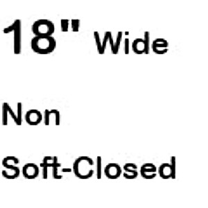 COUVER 21 inch DIY Non-Assembled Birch Wood, Cabinet Pull-Out Shelf, Slide Out Drawer Box, Pull-Out Tray, Slide-Out Organizer, Non Soft-Close Slide Rail