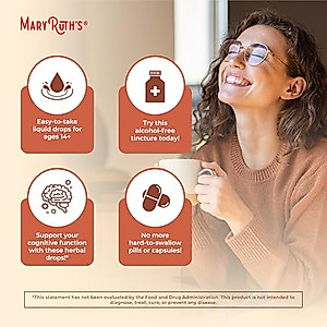 MaryRuth Organics Ashwagandha Root | USDA Organic Ashwagandha Liquid Drops | Stress Relief, Natural Calm, Relaxation and Mood Support Supplement | Adaptogenic | Nervine | Vegan | Non-GMO | 60 Servings
