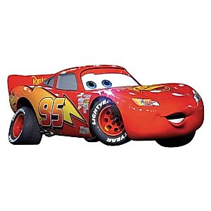 RoomMates RMK1518GM Disney Pixar Cars Lightning McQueen Peel and Stick Giant Wall Decal 16 inch x 38.5 inch