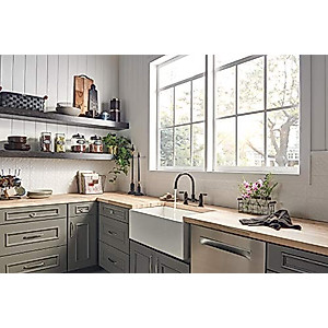 Peerless Delta Faucet P2923LF-OB Westchester Bridge Kitchen Faucet Two Handle, Oil-Rubbed Bronze