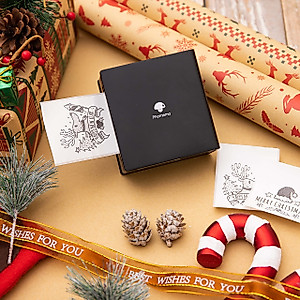 Phomemo M02 Sticker Printer - 2024 Mini Pocket Printer Portable Thermal Inkless Photo Printer via Bluetooth - Good for Exam Notes, Study Notes, Scrapbooking, Journal, Work, Gifts