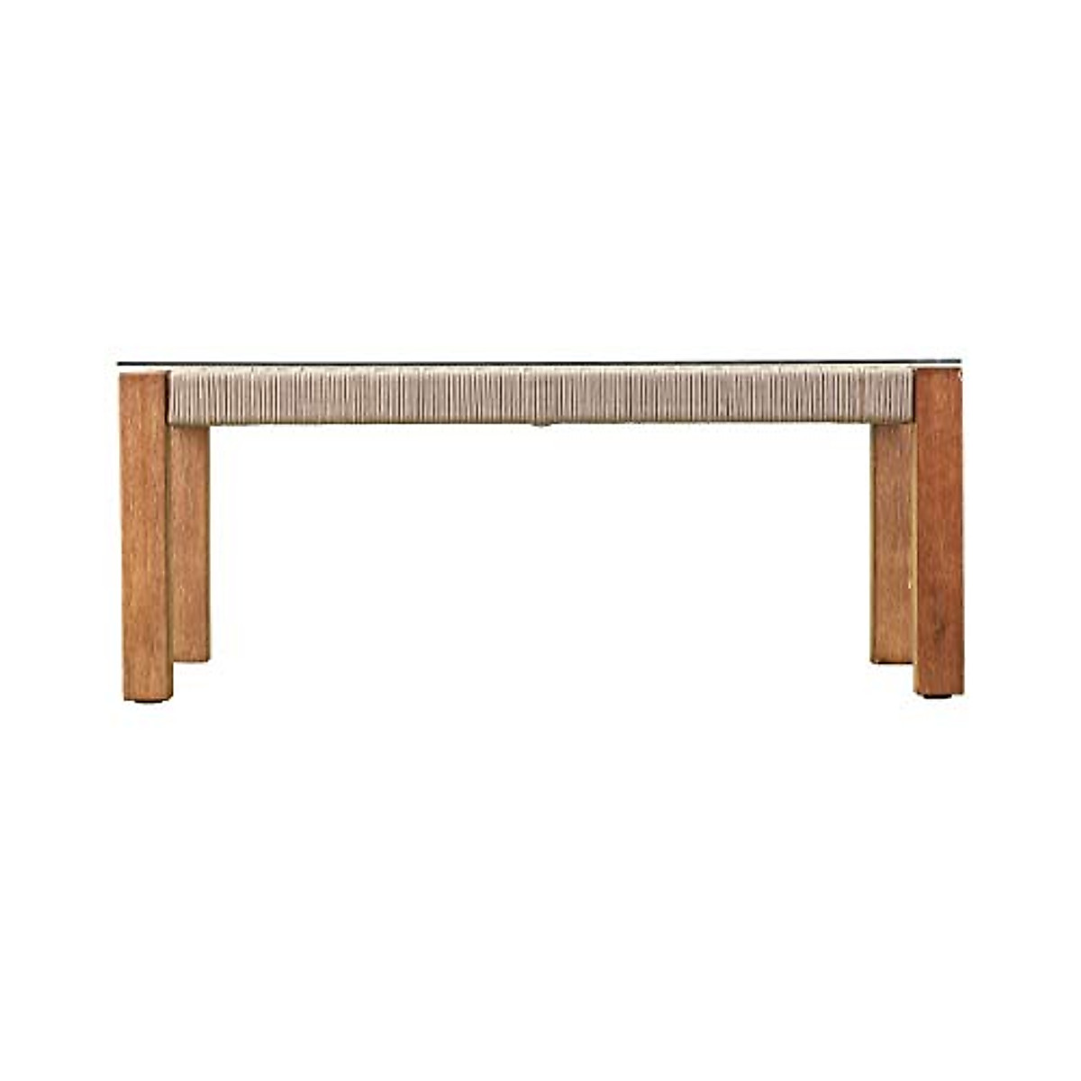 SEI Furniture Brendina Outdoor Glass-Top Cocktail Table, Natural
