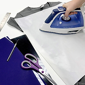 Siser EasyWeed Heat Transfer Vinyl 11.8" x 5ft Roll (3 Pack Bundle with Bonus Weeder)-Compatible with Siser Romeo/Juliet & Other Cutters - CPSIA Certified (White/Purple/Yellow)