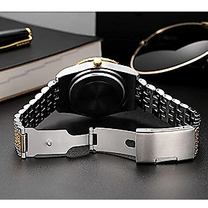 Iced-Out Watches for Men with Big Rhinestone Hip Hop Wristwatch