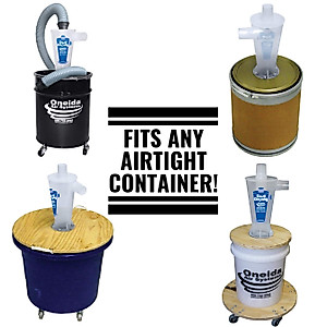 Oneida Air Systems Dust Deputy DIY Anti-Static Retrofit Cyclone Separator for Wet/Dry Shop Vacuums (DD DIY)