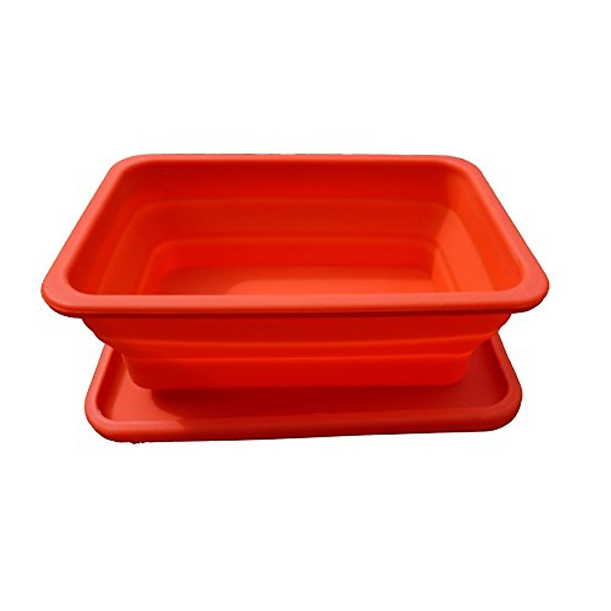 Oven & Microwave Safe Silicone Collapsible Lunch Box / Cake Mold / Food Container with Silicone Lid - Bake, Cook, Freeze, Heat, Store all in the Same Container!