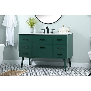 Elegant Kitchen and Bath 48 inch Bathroom Vanity Cabinet - Green