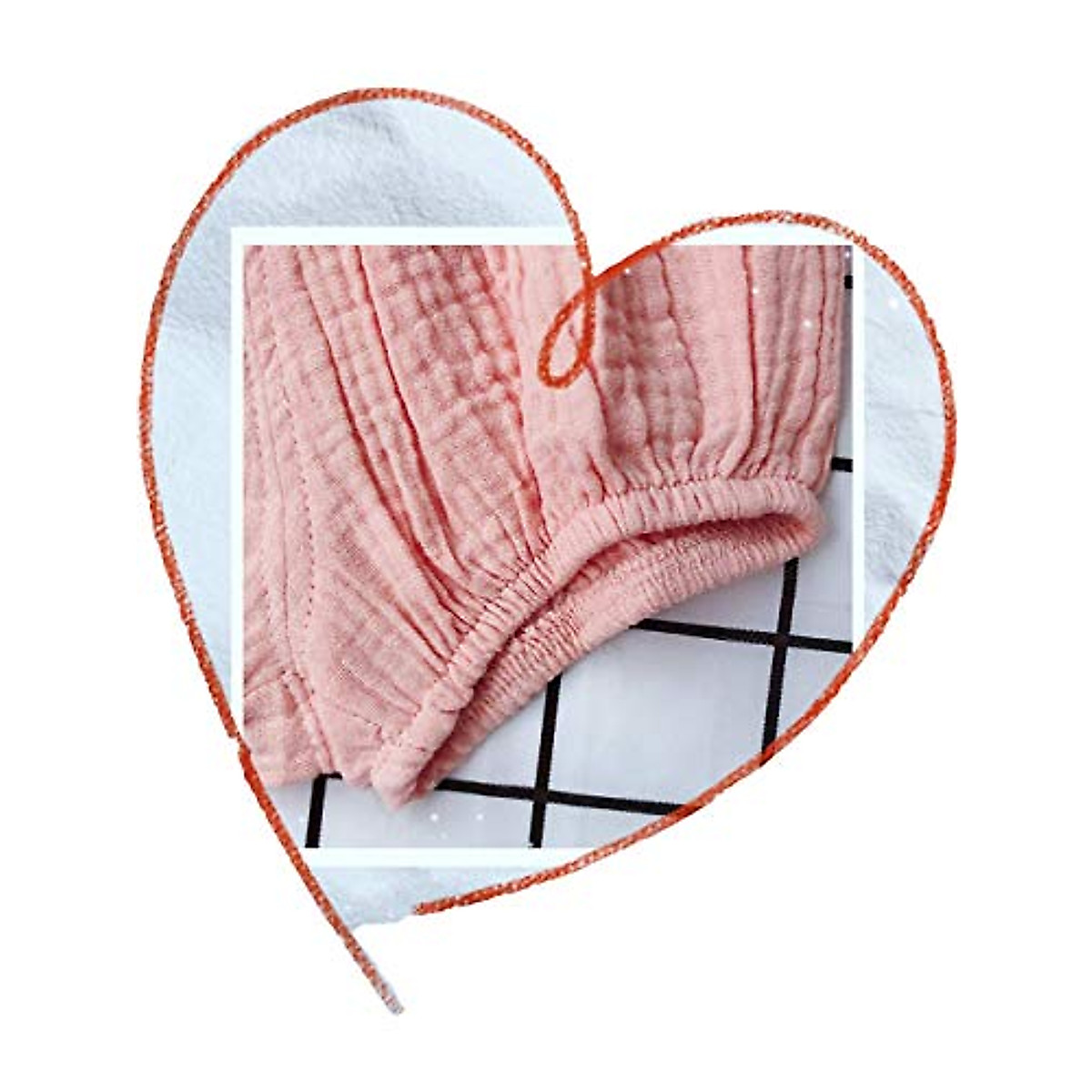 LOOLY Unisex Baby Girls Boys 3 Pack Cotton Linen Blend Bloomer Shorts (66 (3-6Month), Pink, Color, White)