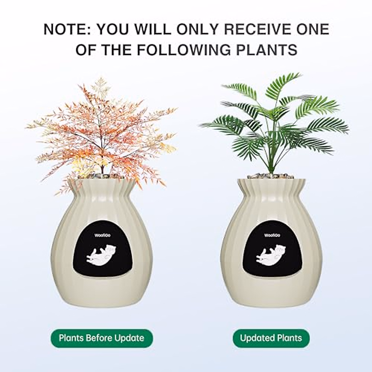 Plant Litter Box - Smart Odor Removal Sterilization - Hidden Litter Box Furniture for Indoor, Extra Large Cat Litter Box for Big Cats&Multiple Cats, Includes Artificial Plants, Door Curtain, Scoop