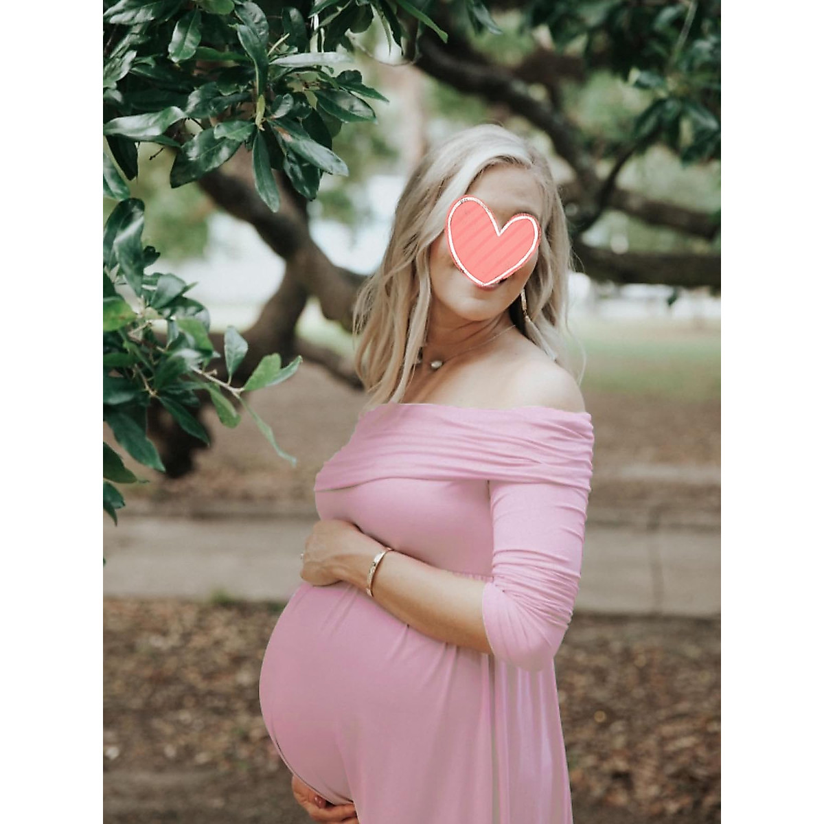 Glampunch Off Shoulders Maternity Dress Long Sleeve Ruched Maternity Gown Baby Shower Photography Pregnant Dress