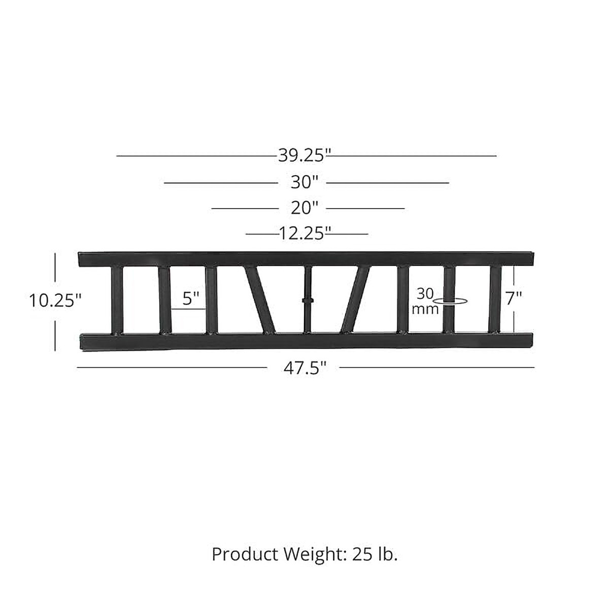 Titan Fitness Multi-Grip Cable Machine Attachment, LAT Pull Down Accessory, 30mm Knurled Grips, Three Neutral Grip Handle Placement
