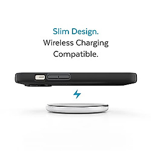 Speck iPhone 14 & iPhone 13 Case - Slim Phone Case with Drop Protection, Scratch Resistant with Soft Touch for 6.1 inch iPhones - Dual Layer Case, Black/Slate Grey CandyShell Pro