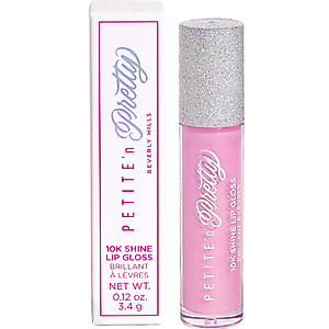 Petite 'N Pretty 10K Shine Lip Gloss for Girls (Gia Pink) - Makeup for Kids, Tweens, Teens - High Shine, Soft, Hydrating, Lightweight, Made in the USA