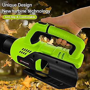 Cordless Leaf Blower,20V 420CFM Handheld Electric Leaf Blowers with 4.0Ah Battery & Fast Charger, 2 Speed Mode, Lightweight Battery Powered Leaf Blowers for Lawn, Yard, Garage, Patio & Sidewalk